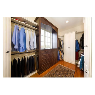 Ivory & Chocolate Walk In Closet - Traditional - Wardrobe - Chicago ...