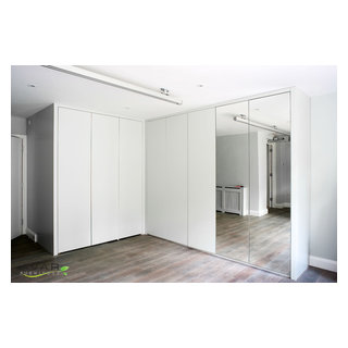 "L" shape wardrobe - Contemporary - Closet - London - by Bespoke Fitted ...