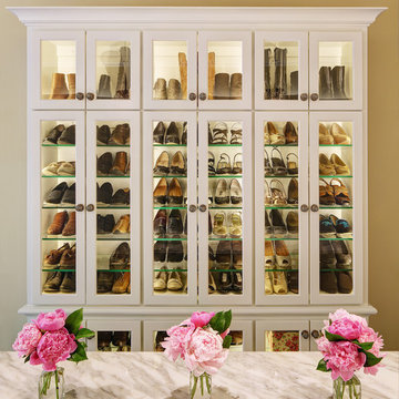 Master Closet Shoe Storage - Photos & Ideas | Houzz