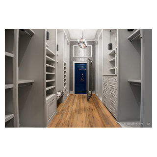 Master Closet with Walk in Safe - Contemporary - Closet - Houston - by ...