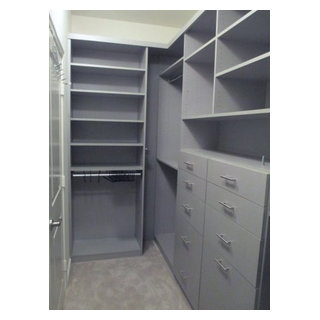 Modern Gray Walk-in Closet - Modern - Closet - Los Angeles - by Closet ...