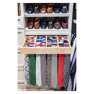 Pull-Out Tie Rack - Traditional - Closet - New York - by KraftMaster ...