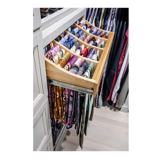 Pull-Out Tie Rack - Traditional - Closet - New York - by KraftMaster ...