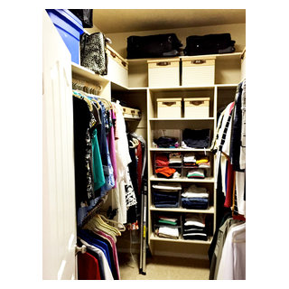 Small Closet for Two - Traditional - Closet - Boise - by Organize and ...