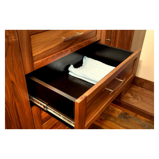 Stained Walnut Master Closet - Transitional - Closet - Louisville - by ...