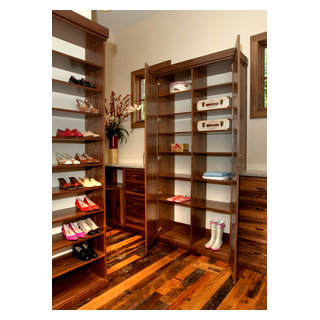Stained Walnut Master Closet - Transitional - Closet - Louisville - by ...