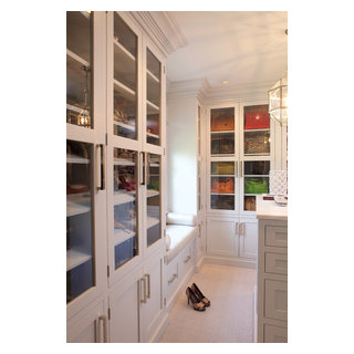 Transitional Glam Walk-in Closet - Transitional - Closet - New York ...