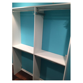 Turquoise walk-in closet - Beach Style - Closet - Other - by Custom ...