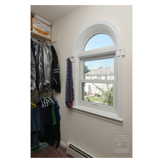Walk-In Close with New Double Hung and Circle Top Window - Wardrobe ...