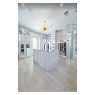 White Master Walk-In Closet - Modern - Closet - Dallas - by Closet Envy ...
