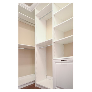 White Melamine Walk-in Closet - Traditional - Closet - Miami - by The ...