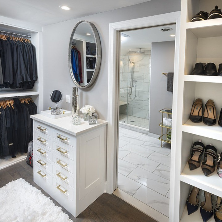 Master Walk In Closet Bathroom Combo - Photos & Ideas | Houzz