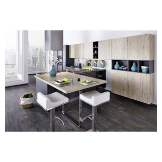 Cuisine Loft (Ilot) - Contemporary - Kitchen - Lyon - by OZÉO Cuisines ...