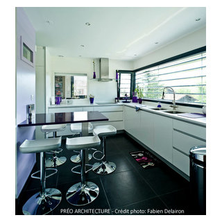 Maison BS - Architecte: Thierry Alicot / Crédit: Fabien Delairon ...