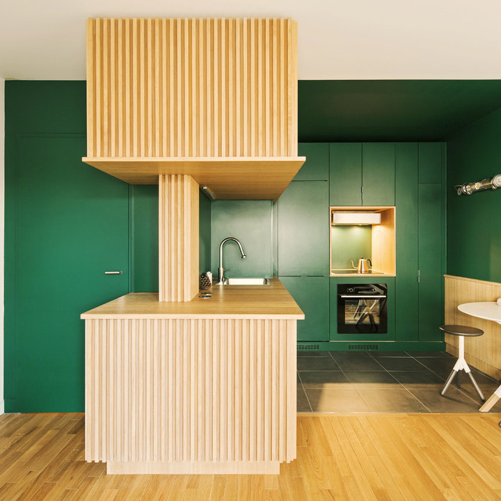 75 photos et idées déco de cuisines avec une crédence verte - Juin 2024 ...