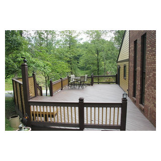 71 Covert Place, Siding and Porch Project - Midcentury - Deck ...