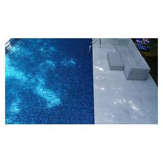 Afyon Ice Sandblasted Marble Paver - Deck - New York - by Bayrock ...