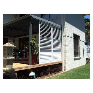 Aluminium Shutters for privacy screens - Modern - Deck - Perth - by All ...