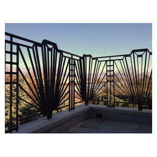Art Deco Railing - Eclectic - Deck - New York - by HMH Iron Design | Houzz