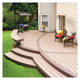 AZEK Deck Sedona and AZEK Deck Kona - Traditional - Deck - New York ...
