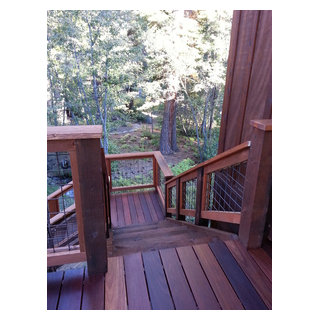 Batu Hardwood Deck Project - Rustic - Deck - Other - by Pine Cohn Inc ...