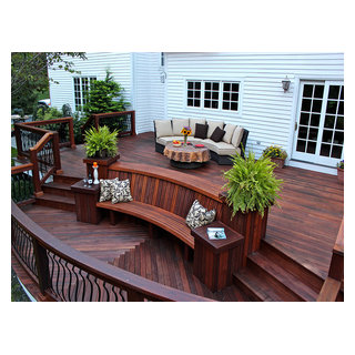 Bi-level Ipe Deck - Contemporary - Deck - Other - by Decks by Kiefer ...