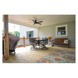 Blue Ridge Covered Deck - Traditional - Deck - Kansas City - by Owen ...