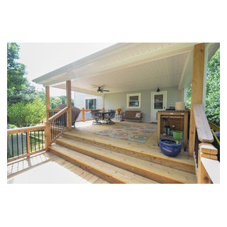 Blue Ridge Covered Deck - Traditional - Deck - Kansas City - by Owen ...