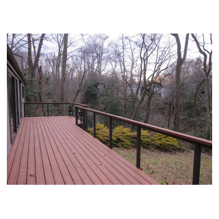 Bronze Aluminum Posts & Inline Support for Deck in Arnold, MD ...