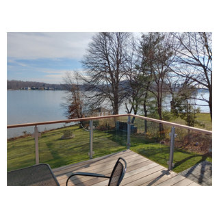 Brookfield Glass Railing - Modern - Deck - New York - by The Stair ...