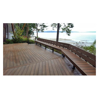 Cabin Deck with a View - Beach Style - Deck - Seattle - by Decks ...