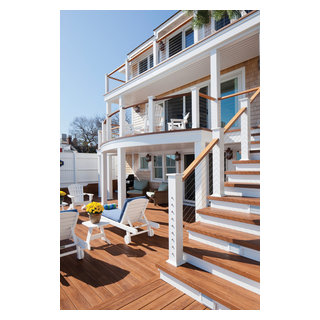 Cable Railing - Contemporain - Terrasse en Bois - Dallas - par King ...