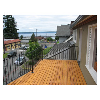 Cedar Eaves (soffits) and Deck - Arts & Crafts - Terrace - Seattle ...