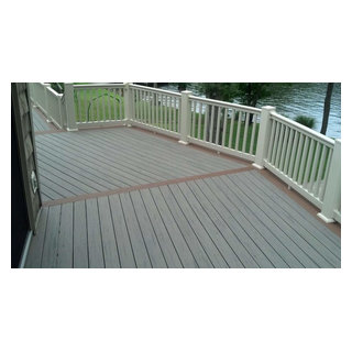 Composite deck, vinyl rails - Traditional - Terrace - Other - by Jones ...