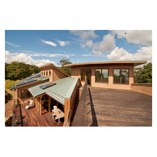 Contemporary Timber Frame Home - Contemporary - Deck - New York - by ...