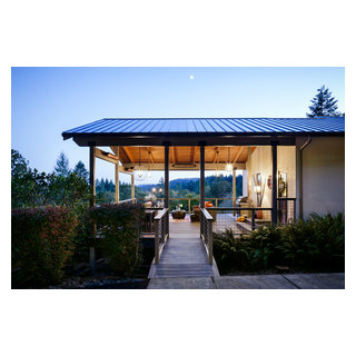 Country Covered Deck - Farmhouse - Deck - Other - by W.L. Construction ...