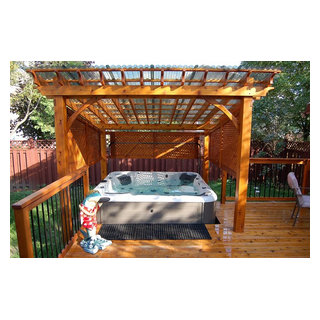 covered spa and cedar deck - Traditional - Deck - Ottawa - by Capital ...