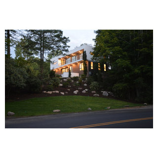 Cube Style House with Cable Railing System, New Canaan, CT - Modern ...