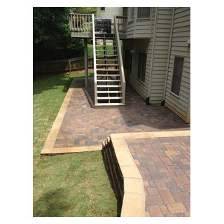 Custom Paver Patio & Steps - Deck - Atlanta - by Crescent Ridge ...