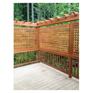 Custom Trellis Railing - Deck - Seattle - by Ancora Construction ...