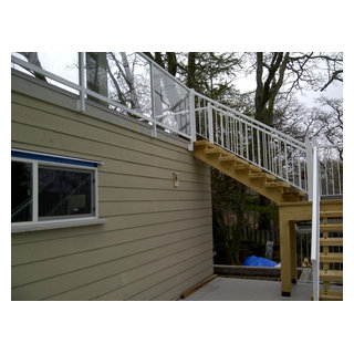 Deck over Garage, View Royal, Victoria BC - Modern - Deck - Vancouver ...