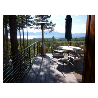 Deck, patio, porch, balcony cable railing - Modern - Terrace - Las ...
