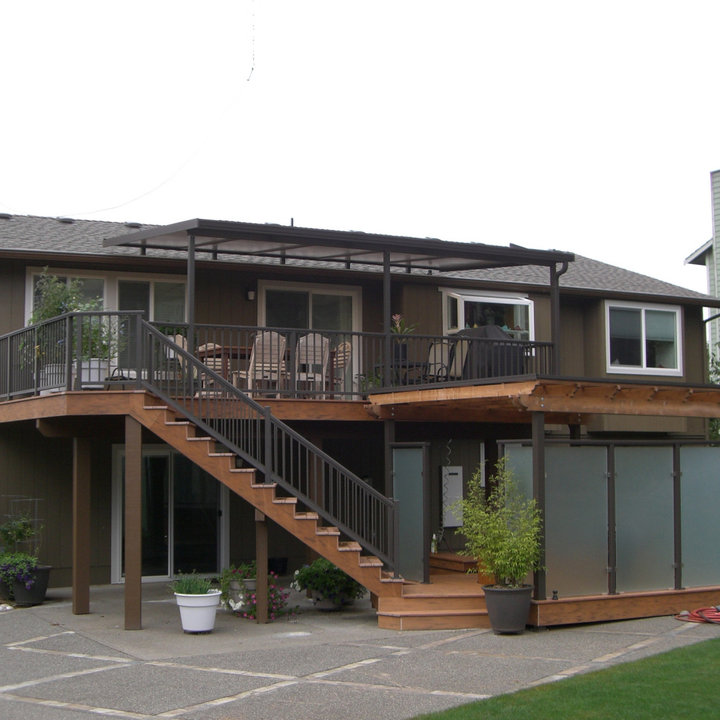 Patio Cover With Privacy Wall - Photos & Ideas | Houzz