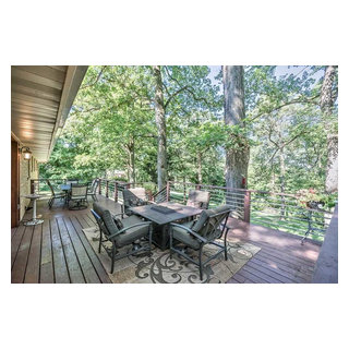 Deck with conduit rail - Terrasse en Bois - Autres périmètres - par ...