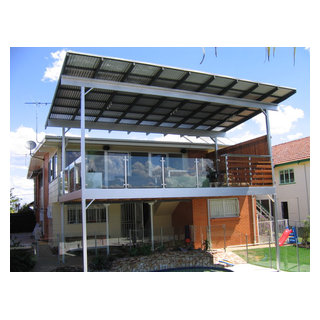 Decks with fly over roof systems - Contemporary - Deck - Brisbane - by ...
