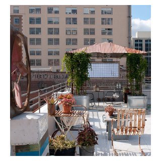 downtown LA rooftop - Shabby-chic Style - Deck - Los Angeles - by Sandy ...