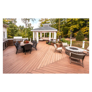 Entertainment Deck with Pavilion - Transitional - Deck - New York - by ...
