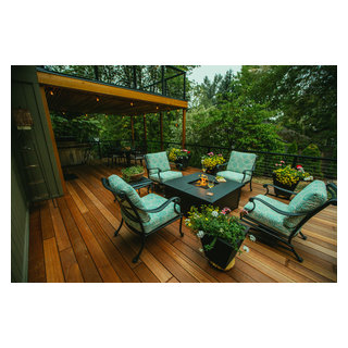 Estes Red Balau Deck Project - Contemporary - Deck - Portland - by ...