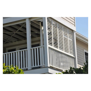 External Shutters { Aluminium Shutters } - Modern - Deck - Brisbane ...