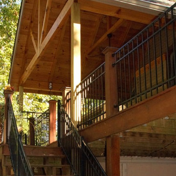 Covered Deck Timber Frame - Photos & Ideas | Houzz